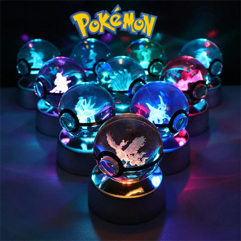 Pokémon 3D Crystal Ball Figure with LED Light Base 🐾🔮 – Got It Here. Online